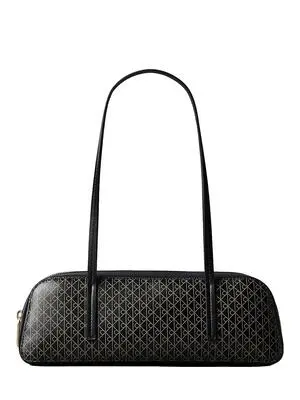 Calvin Klein Emblem Logo Bauletto Bag - Black