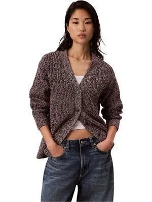 Calvin Klein Mouline Relaxed Cardigan - Rhododendron