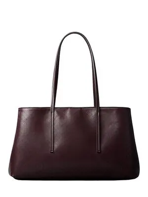 Calvin Klein Allover Emblem Logo Tote Bag - Fudge Aop