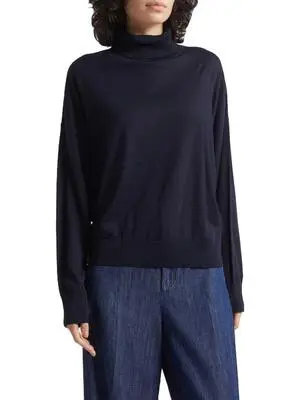 Marella Lyocell Turtleneck Sweater - Black