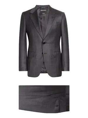 Zegna Wool Two Piece Suit - Dark Grey
