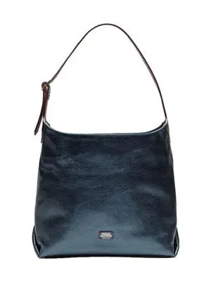 FRANCES VALENTINE Brynn Leather Hobo - Navy