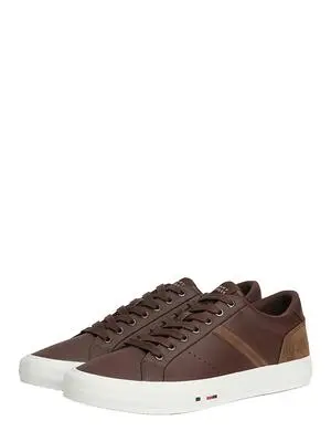 Tommy Hilfiger Nappa Leather Low-top Sneakers - Cocoa