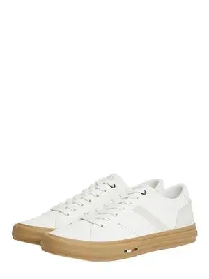 Tommy Hilfiger Nappa Leather Low Top Sneakers - Ecru