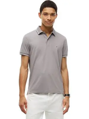Tommy Hilfiger Regular Fit Th Performance Jersey Polo - Grey Asphalt