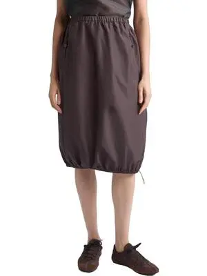 Cecilie Bahnsen Fie Recycled Polyester Midi Skirt - Brown