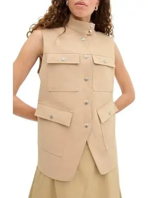 ALIGNE Winnie Gilet Vest - Camel