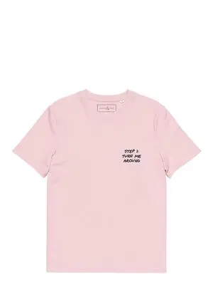 ANCHOR & CREW Organic Cotton T-shirt With Graphic Print - Pink