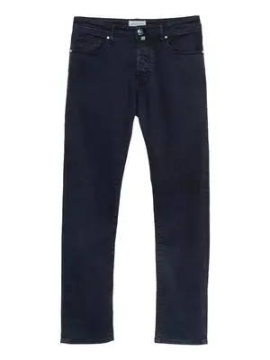 Jacob Cohen Logo-patch Slim-fit Jeans - Blue