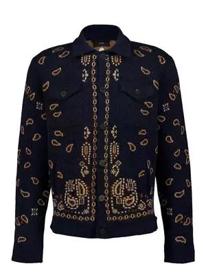 Alanui Bandana Jacquard Jacket - Blue