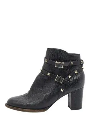Valentino Garavani Rockstud Cage Ankle Boots - Black