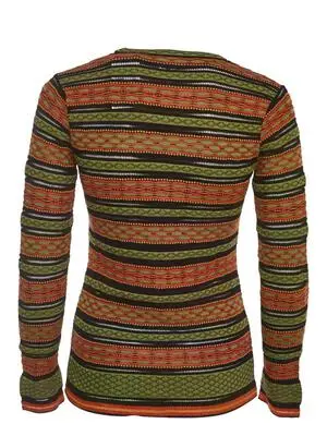 MISSONI Striped Jacquard Long-sleeved T-shirt