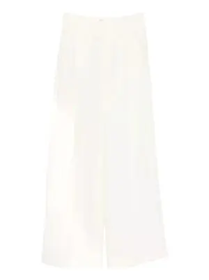 TWINSET Wide-leg Tailored Trousers - White