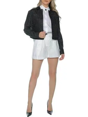 ARMANI EXCHANGE Armani Exchange Embellished Crop Jacket