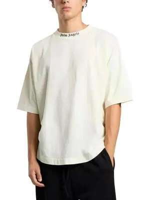 Palm Angels Classic Logo Over T-shirt - Neutrals