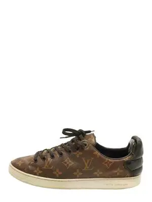 LOUIS VUITTON Front Row Monogram Canvas Low-top Sneakers - Brown