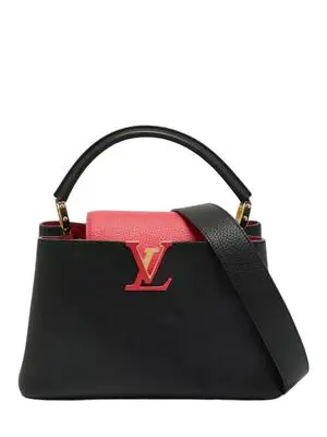 LOUIS VUITTON Louis Vuitton Capucines MM Tote Bag Black