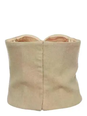Magda Butrym Sculpted Corset Top - Neutrals