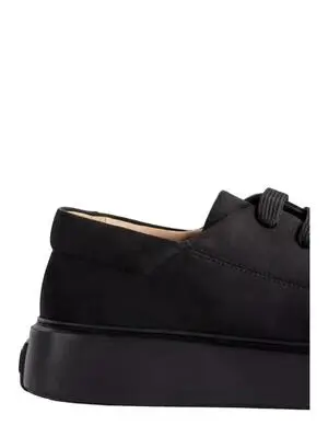 REFERENC Tahoe Grained Nubuck Lace-up Sneakers - Black
