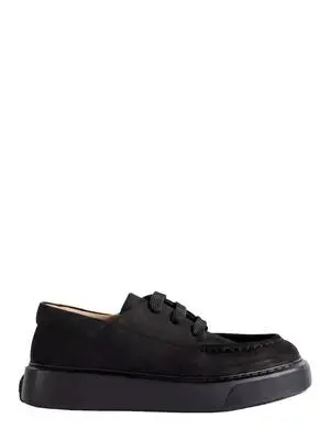 REFERENC Tahoe Grained Nubuck Lace-up Sneakers - Black