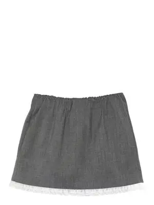 MAJE Maje Lace-Trim Mini Skirt