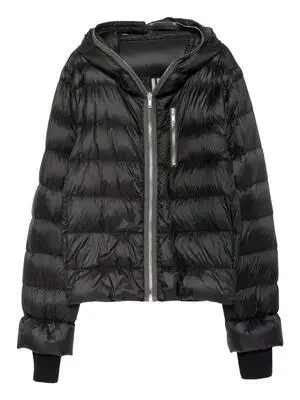 Rick Owens Gimp Hooded Padded Jacket - Black