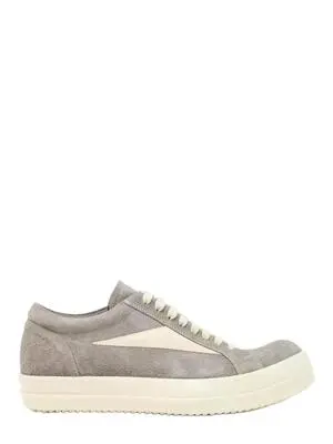 Rick Owens Rick Owens Vintage Lace-Up Sneakers With Shark-Toothed Soles Grey
