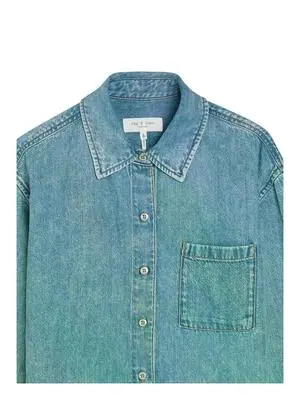 RAG & BONE Rag & Bone Button-Down Denim Shirt