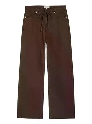 Rag & Bone Phoebe Drawstring Wide-leg Jeans - Brown