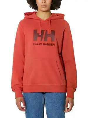 Helly Hansen Logo Print Hoodie - Red