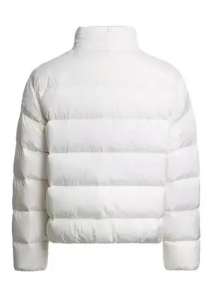 PARAJUMPERS Duleek Quilted Jacket With Logo Patch - White