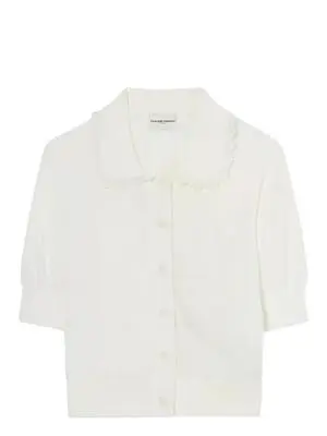 Claudie Pierlot Lace Knit Cardigan - Neutrals