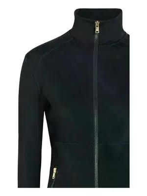 NOW YOU LIVE NOW YOU LIVE Clayton Zip-Up Jacket With Gold-Tone Hardware Black