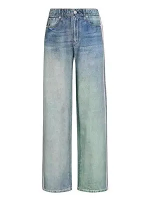 Rag & Bone Rag & Bone Miramar Side-Stripe Wide-Leg Jeans Blue