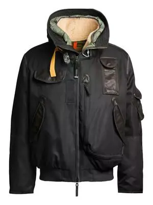 PARAJUMPERS Gobi 20th Shearling-Collar Down Jacket Black