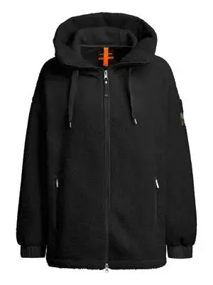 PARAJUMPERS Noelle Fleece Full-zip Jacket - Black