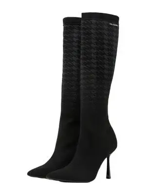 KARL LAGERFELD Karl Lagerfeld Pandara Gradient High-Leg Knit Boots