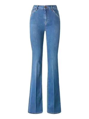 PINKO PINKO Flared-Leg Jeans With Pressed Crease