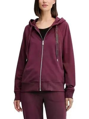 DKNY DKNY Drawstring Zip-Up Hoodie