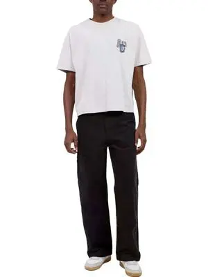 A.p.c. Logo-embroidered Short-sleeve T-shirt - Grey
