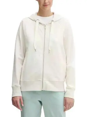 Dkny Zip-fastening Hoodie With Drawstring Hood - White
