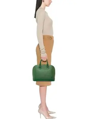 LOUIS VUITTON Epi Alma Pm Handbag - Green