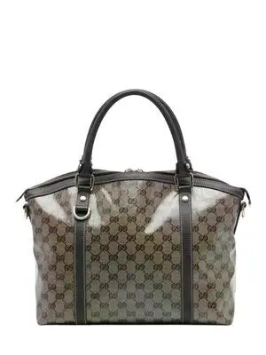 Gucci 2016-2026 Medium Gg Crystal Charm Dome Satchel - Neutrals