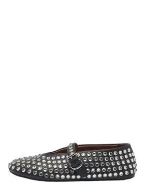 Alaïa Crystal-embellished Mary Jane Ballet Flats - Black