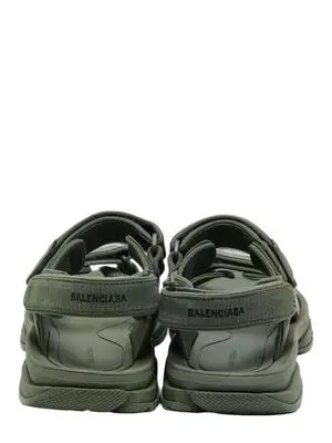 Balenciaga Tourist Flat Sandals - Green