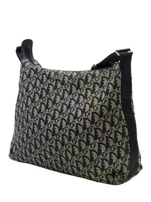 Dior 2002 Diorissimo Trotter Canvas Crossbody Bag - Black