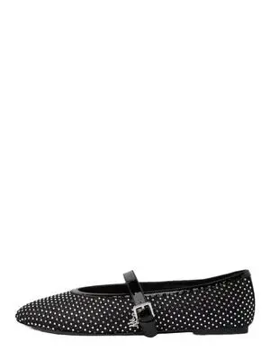 Karl Lagerfeld Embellished Patent Ballet Flats - Black