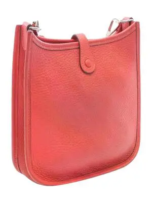 Hermès 2015 Clemence Evelyne I Tpm Crossbody Bag Red