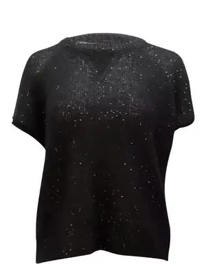 ATM Anthony Thomas Melillo Sequin Embellished Knitted Sweater - Black