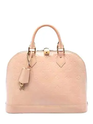 LOUIS VUITTON 2016 Monogram Vernis Alma Pm Handbag Pink